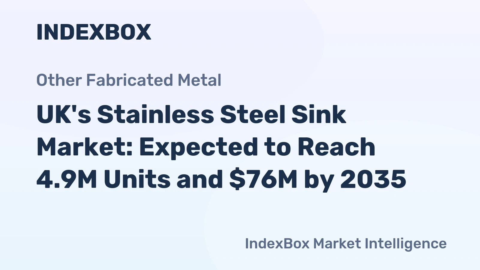 UK's Stainless Steel Sink Market: Expected to Reach 4.9M Units and $76M by 2035