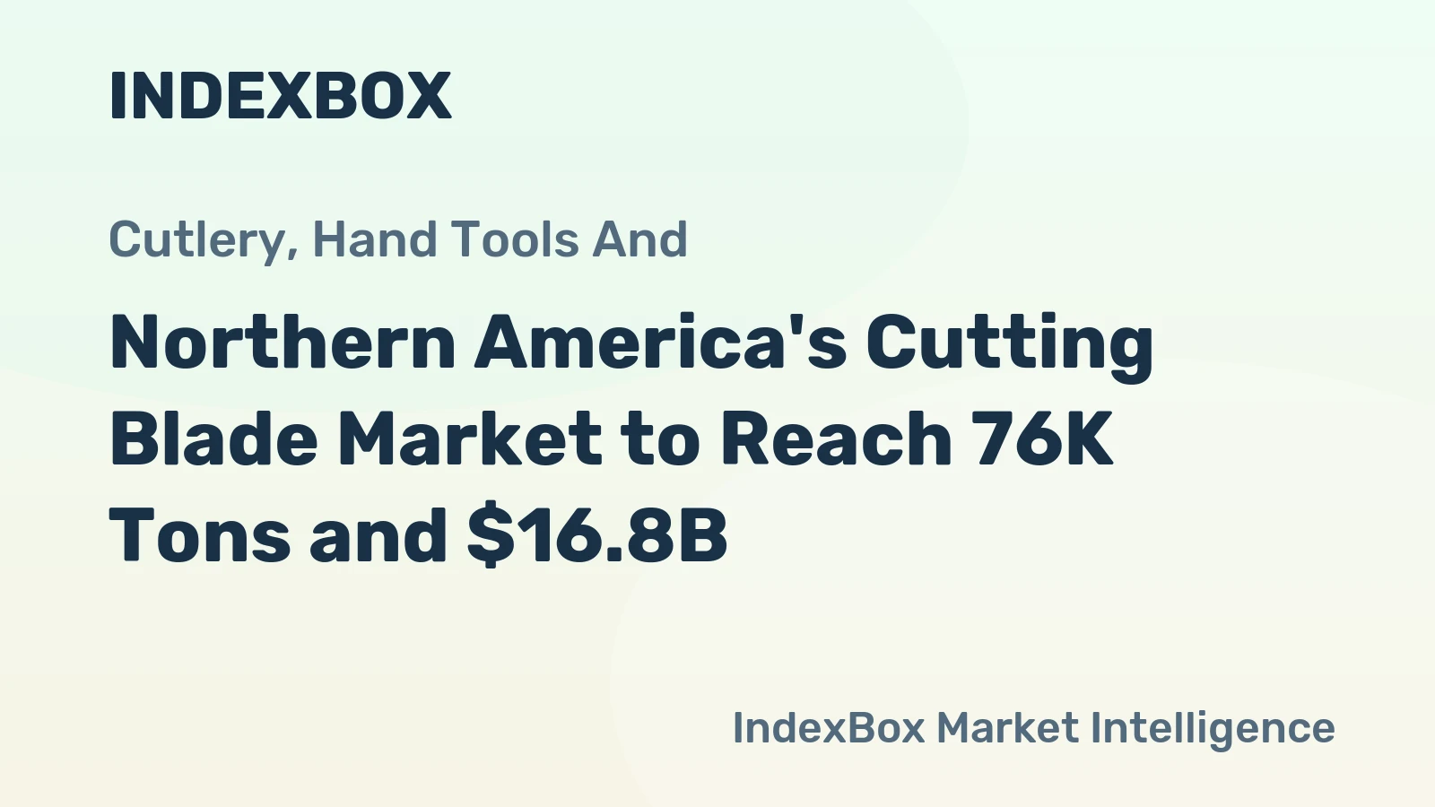 Northern America's Cutting Blade Market to Reach 76K Tons and $16.8B