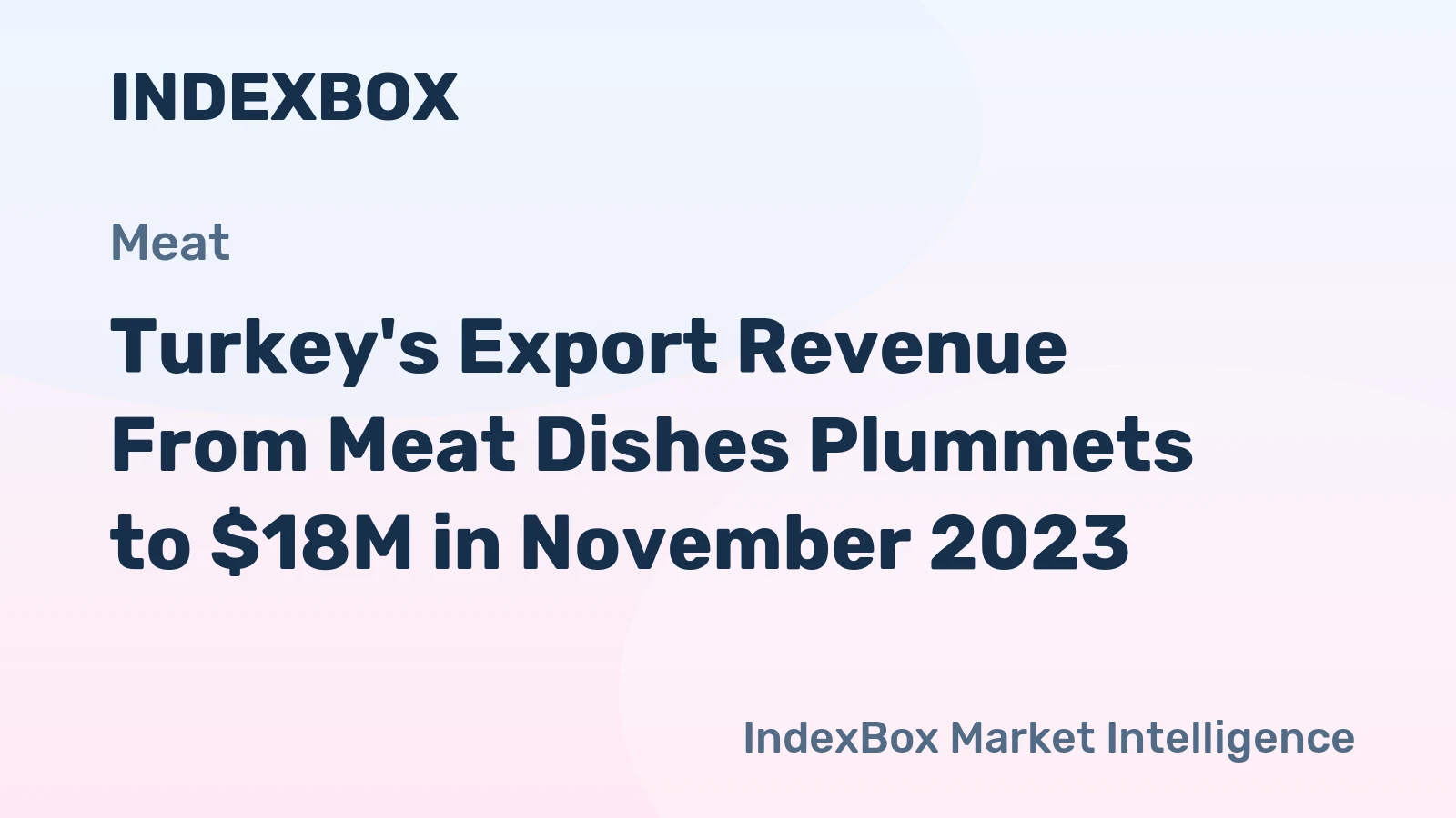 Turkey's Export Revenue From Meat Dishes Plummets to $18M in November 2023