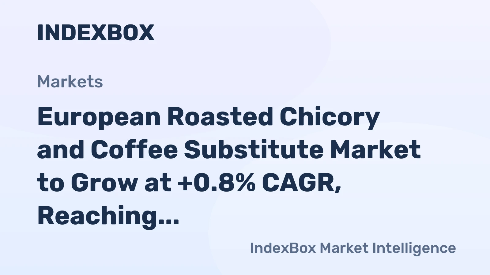 European Roasted Chicory and Coffee Substitute Market to Grow at +0.8% CAGR, Reaching 277K Tons by 2035