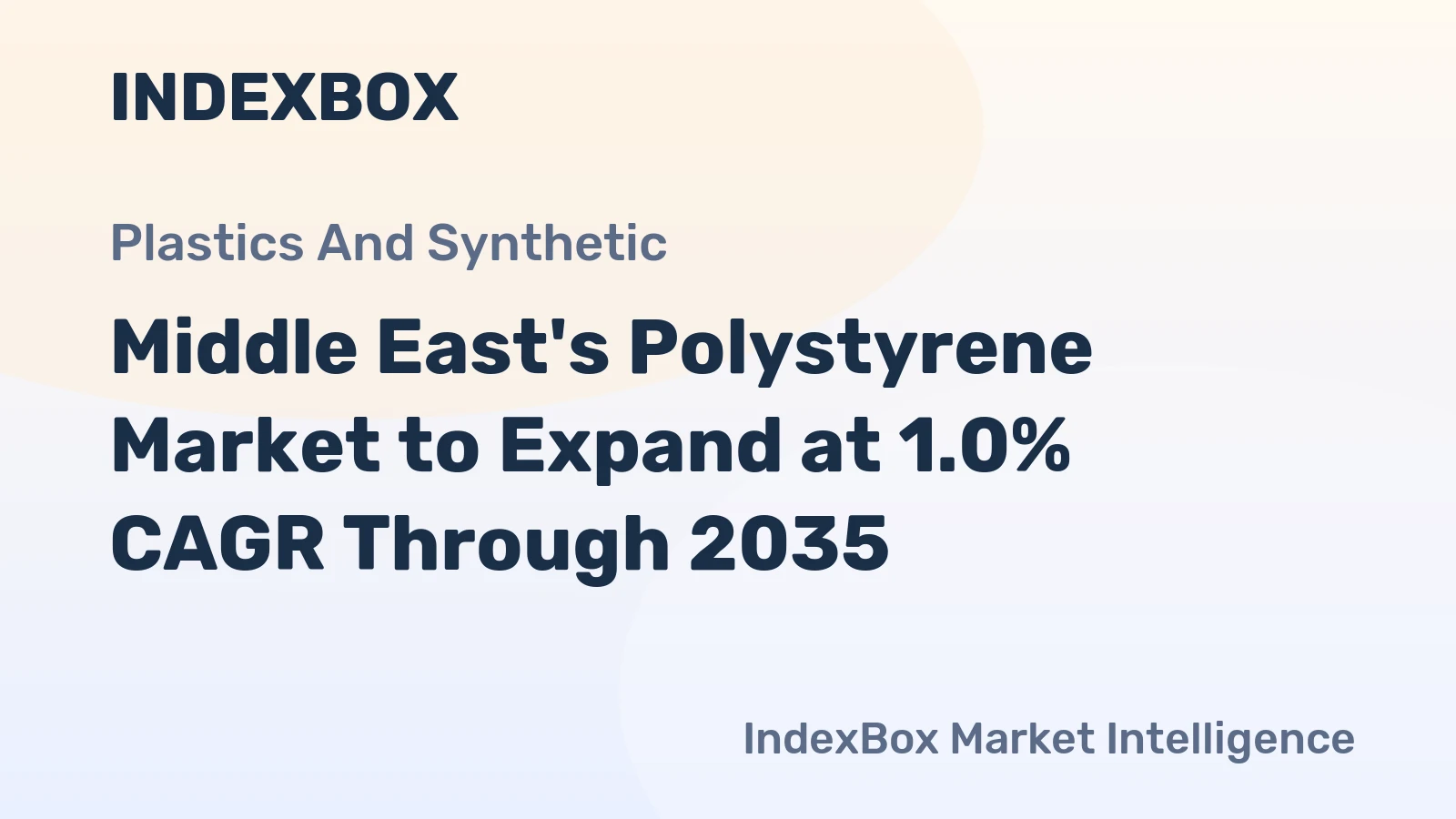 Middle East's Polystyrene Market to Expand at 1.0% CAGR Through 2035