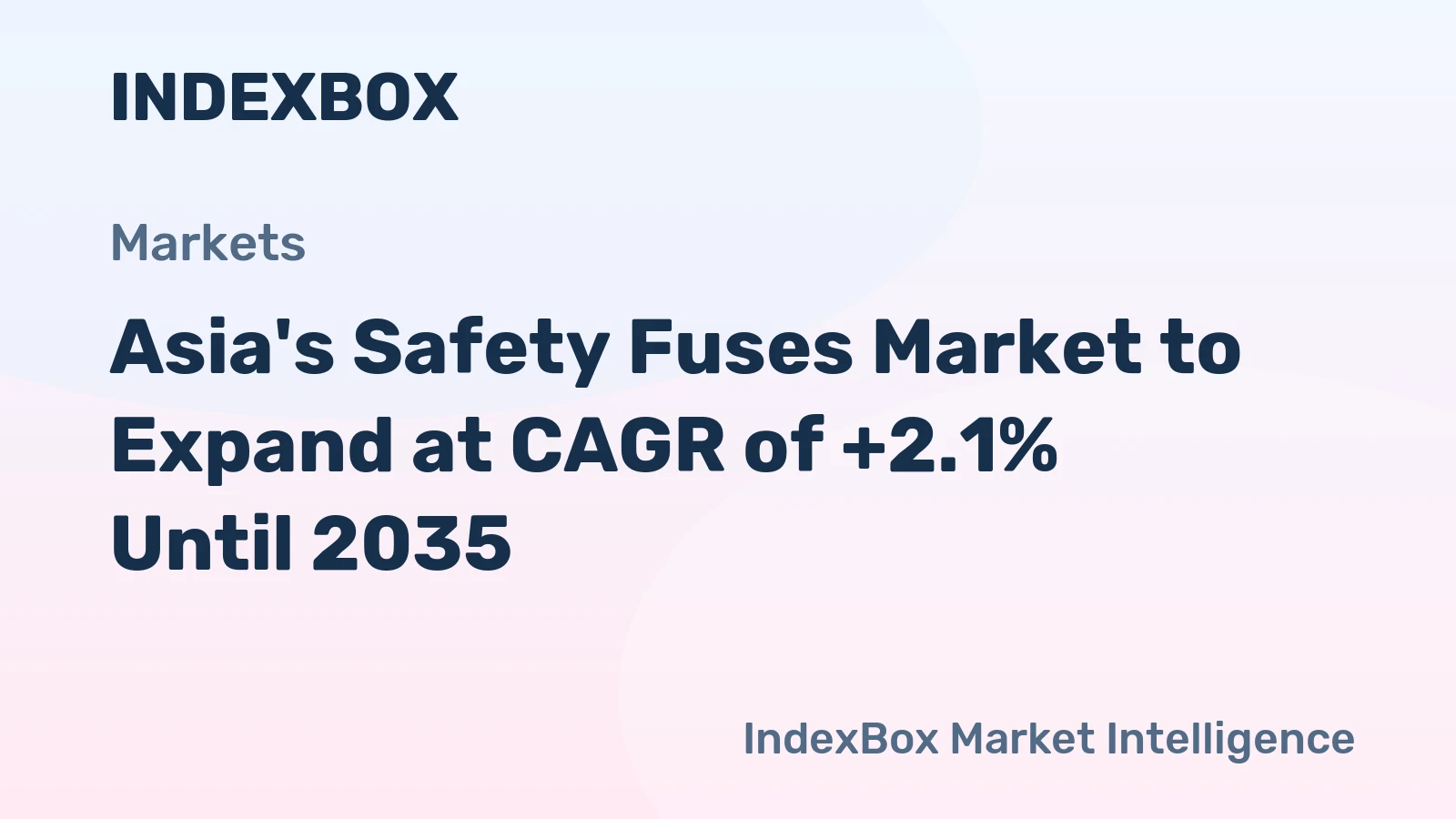 Asia's Safety Fuses Market to Expand at CAGR of +2.1% Until 2035