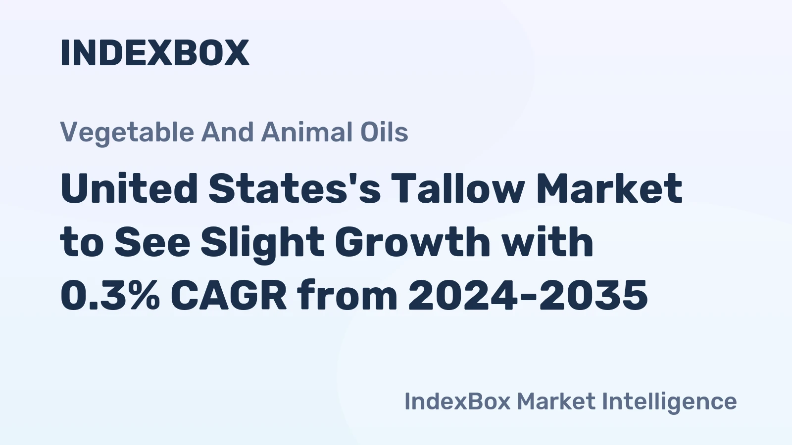 United States's Tallow Market to See Slight Growth with 0.3% CAGR from 2024-2035