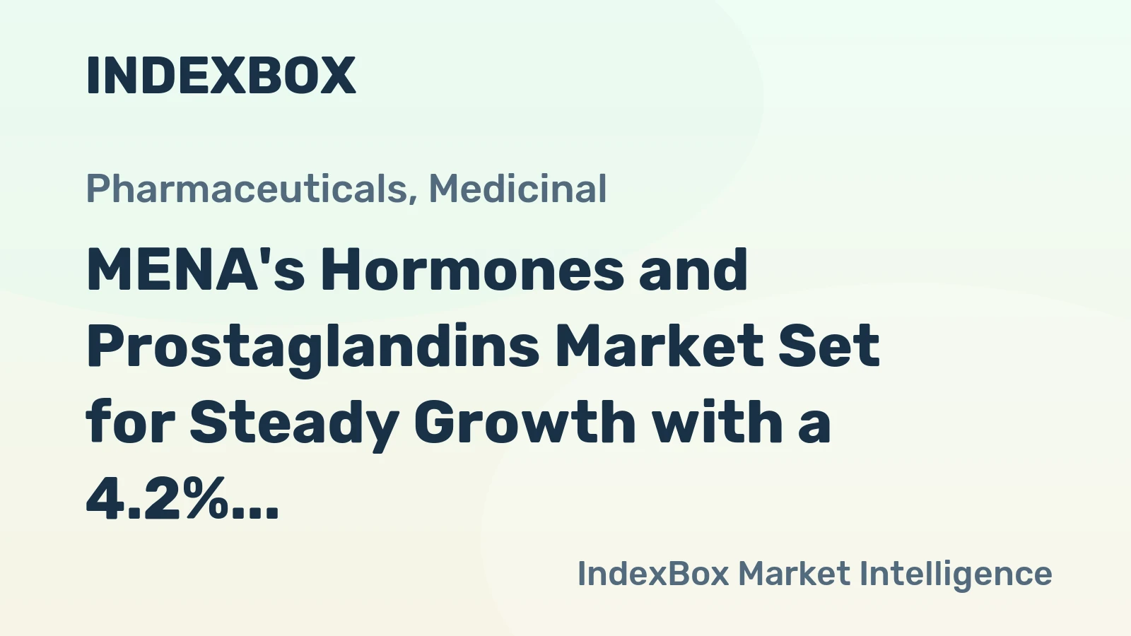 MENA's Hormones and Prostaglandins Market Set for Steady Growth with a 4.2% CAGR in Value