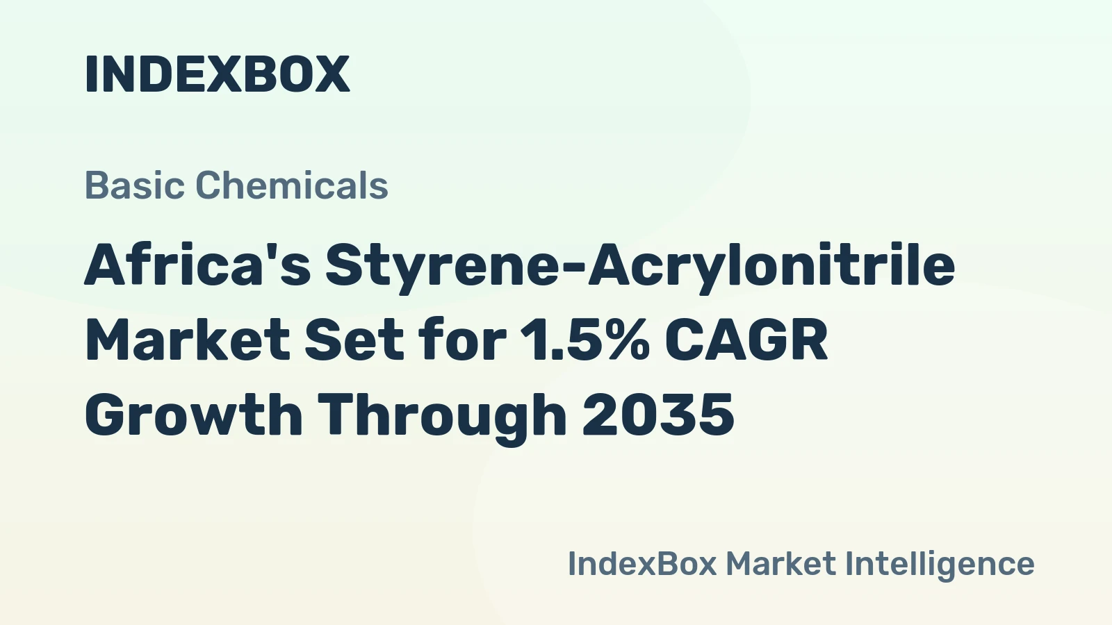 Africa's Styrene-Acrylonitrile Market Set for 1.5% CAGR Growth Through 2035