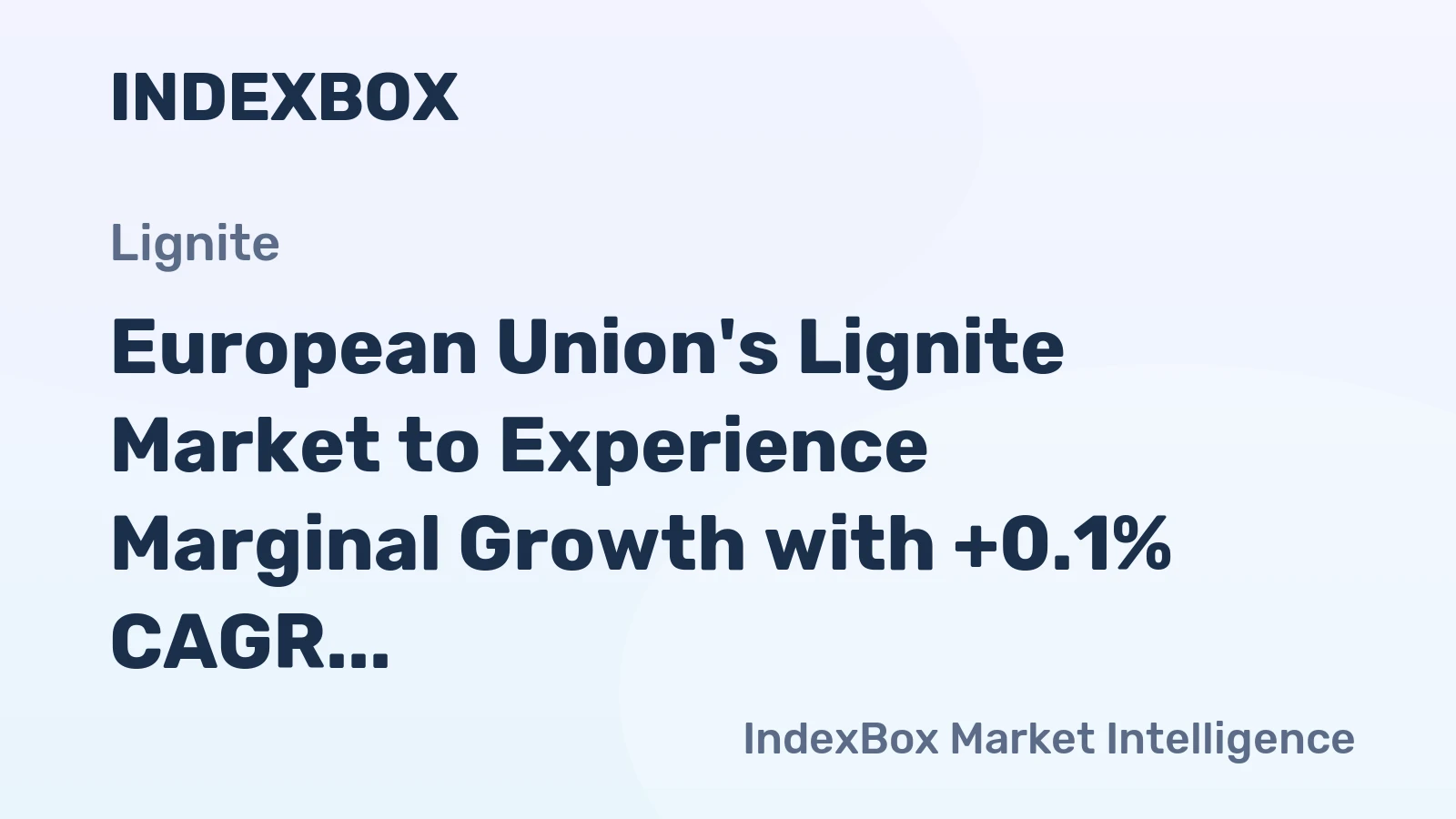 European Union's Lignite Market to Experience Marginal Growth with +0.1% CAGR from 2024 to 2035