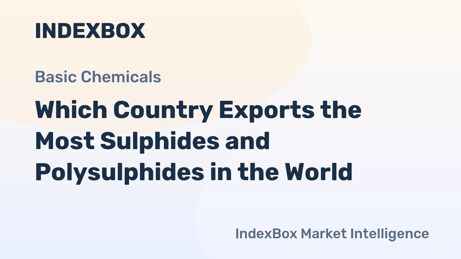 Which Country Exports the Most Sulphides and Polysulphides in the World?