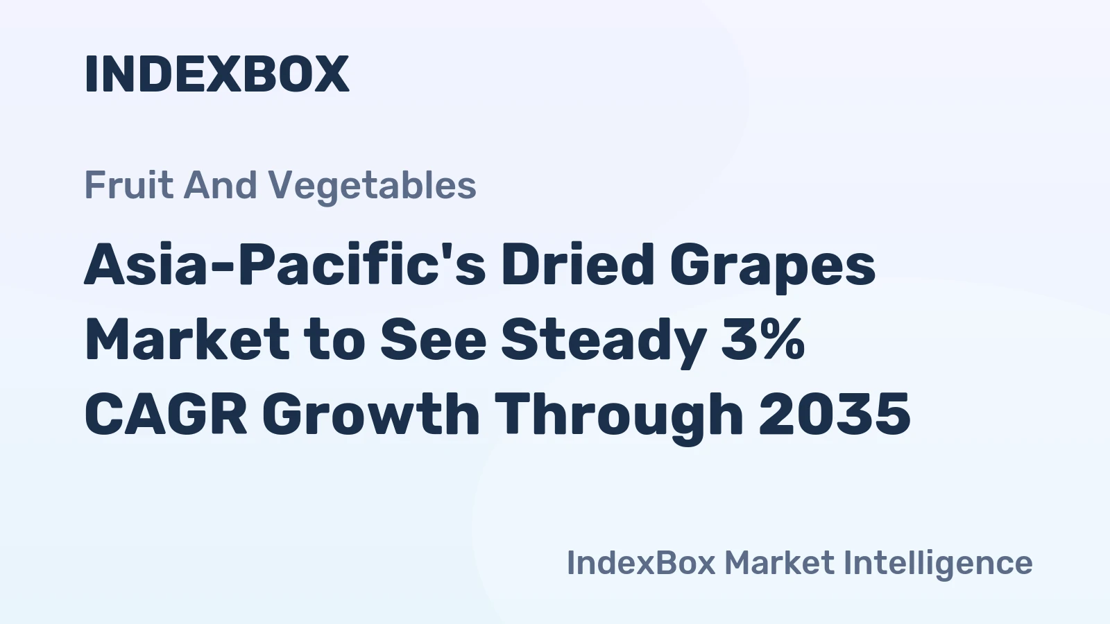 Asia-Pacific's Dried Grapes Market to See Steady 3% CAGR Growth Through 2035