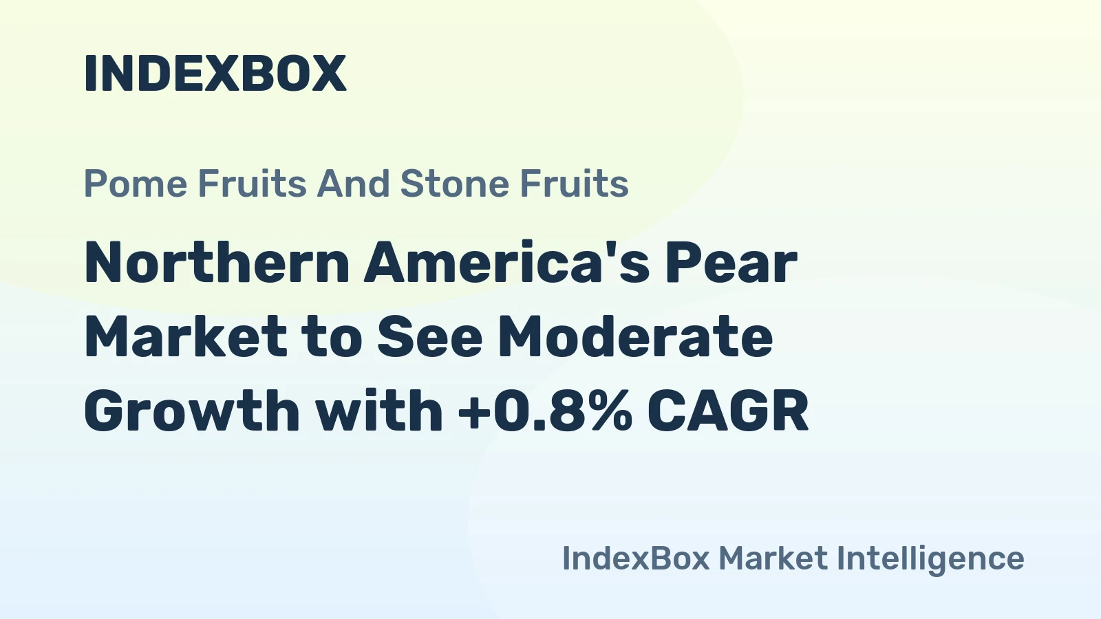 Northern America's Pear Market to See Moderate Growth with +0.8% CAGR