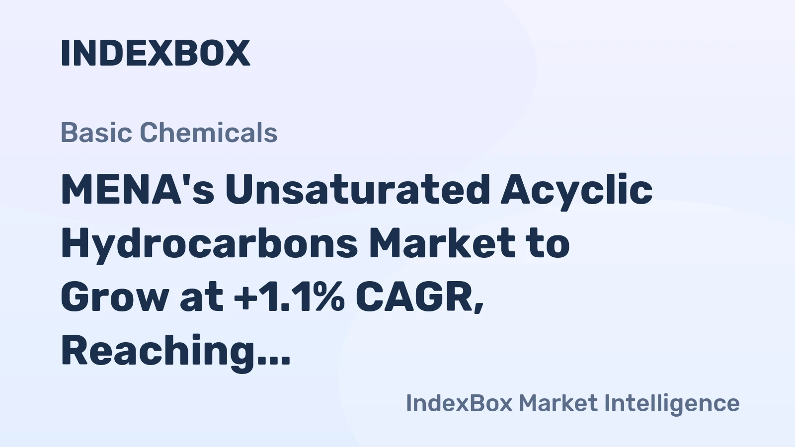 MENA's Unsaturated Acyclic Hydrocarbons Market to Grow at +1.1% CAGR, Reaching 383K Tons by 2035