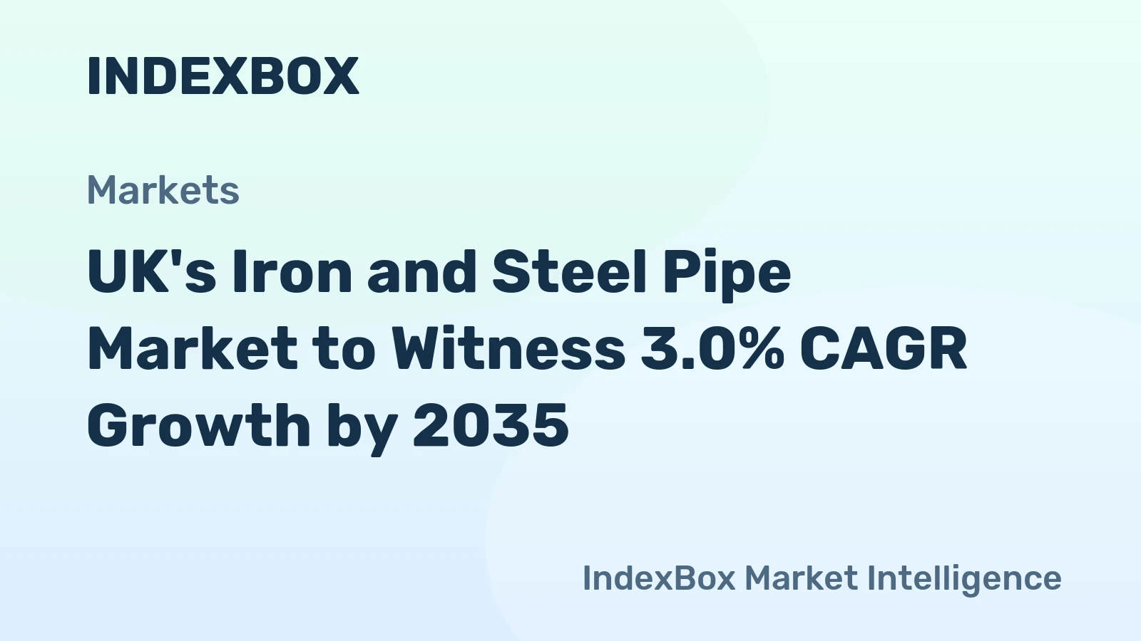 UK's Iron and Steel Pipe Market to Witness 3.0% CAGR Growth by 2035