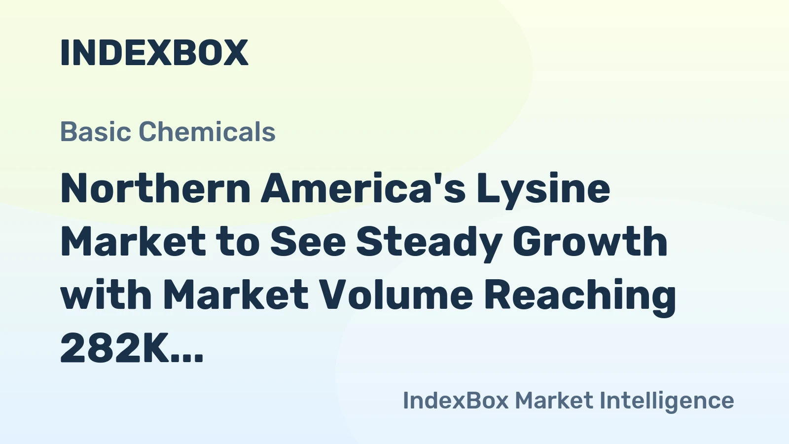 Northern America's Lysine Market to See Steady Growth with Market Volume Reaching 282K tons and Market Value Hitting $431M by 2035