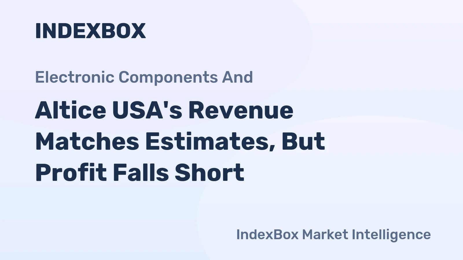 Altice USA's Revenue Matches Estimates, But Profit Falls Short