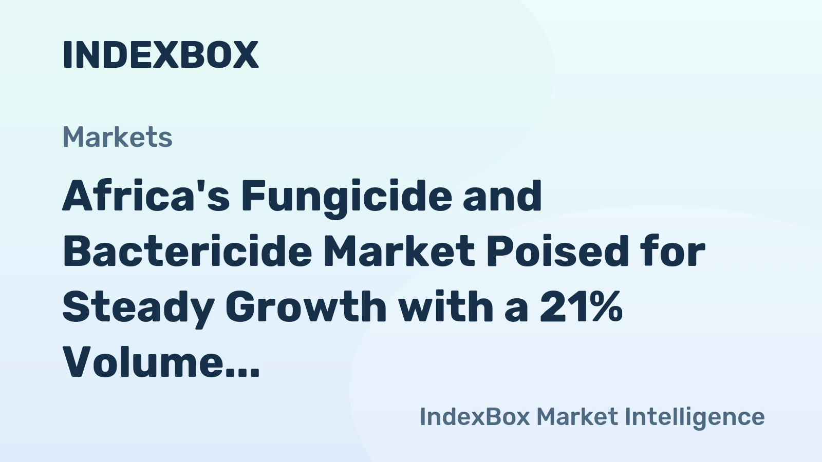Africa's Fungicide and Bactericide Market Poised for Steady Growth with a 21% Volume CAGR Through 2035