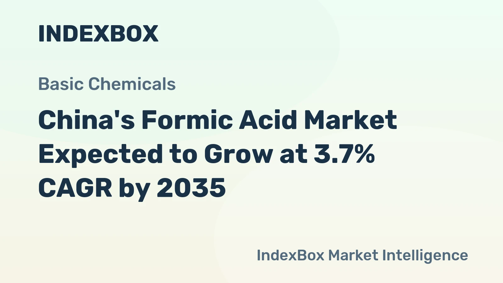 China's Formic Acid Market Expected to Grow at 3.7% CAGR by 2035
