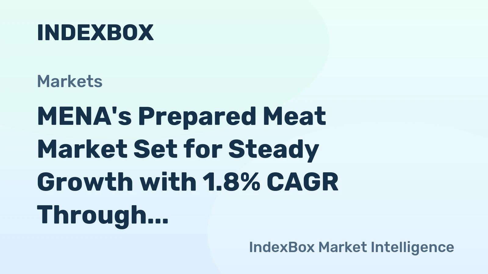 MENA's Prepared Meat Market Set for Steady Growth with 1.8% CAGR Through 2035