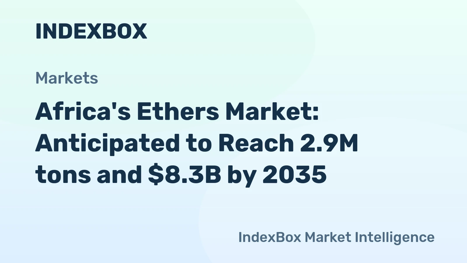 Africa's Ethers Market: Anticipated to Reach 2.9M tons and $8.3B by 2035
