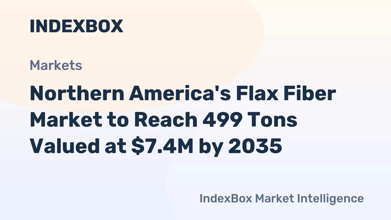 Northern America's Flax Fiber Market to Reach 499 Tons Valued at $7.4M by 2035