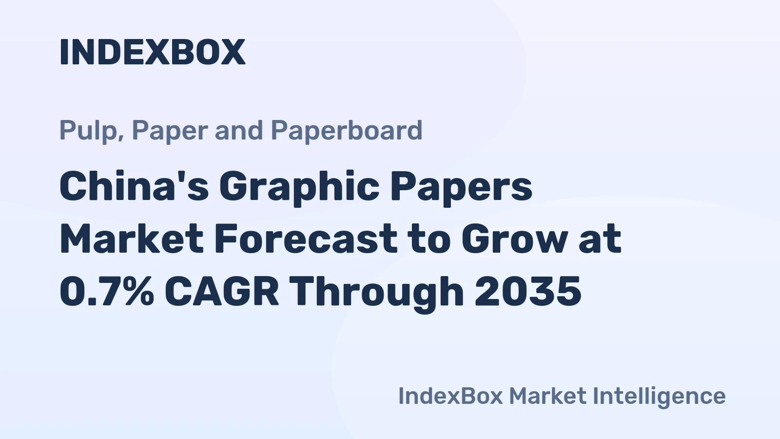 China's Graphic Papers Market Forecast to Grow at 0.7% CAGR Through 2035