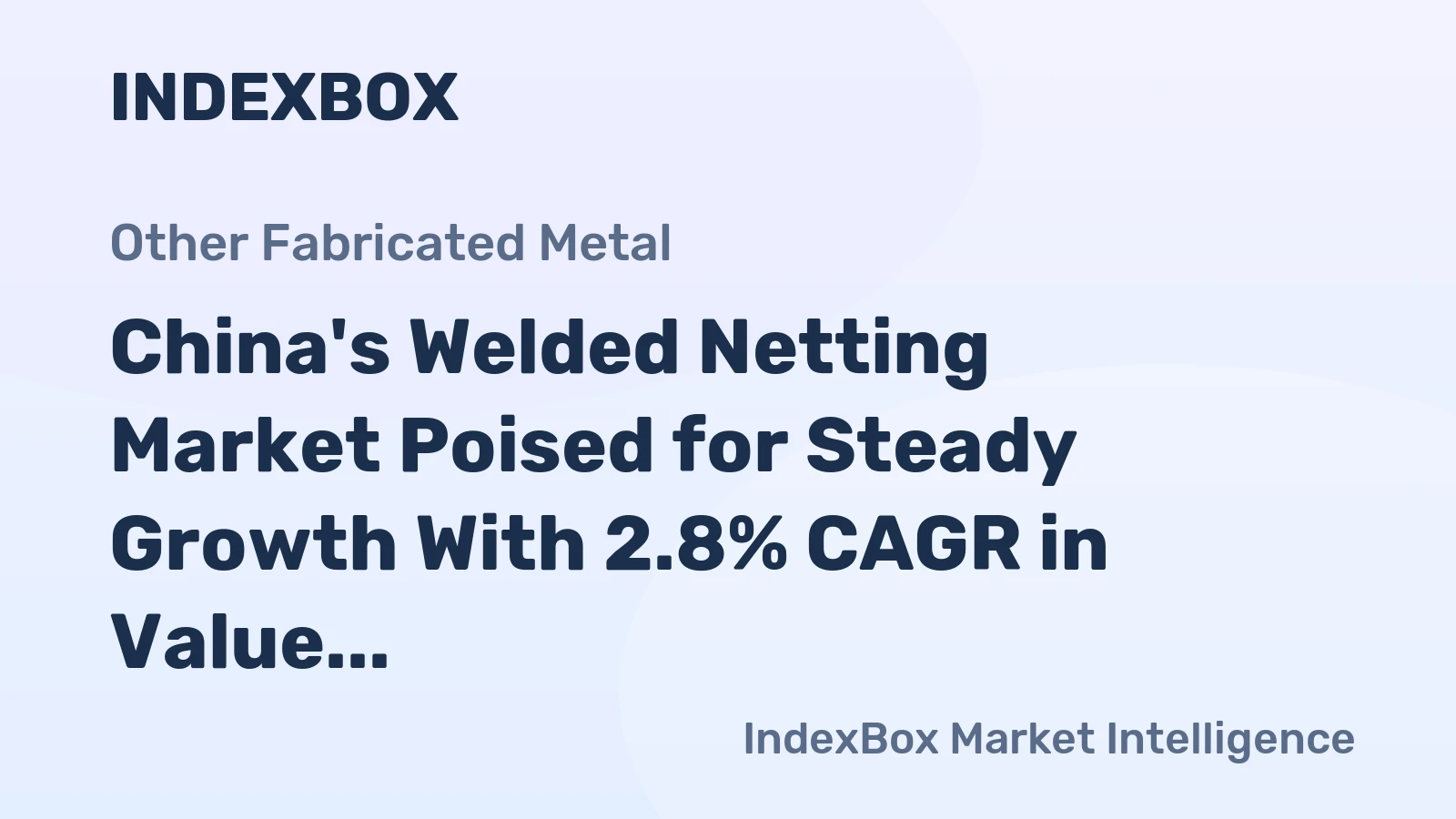 China's Welded Netting Market Poised for Steady Growth With 2.8% CAGR in Value Through 2035