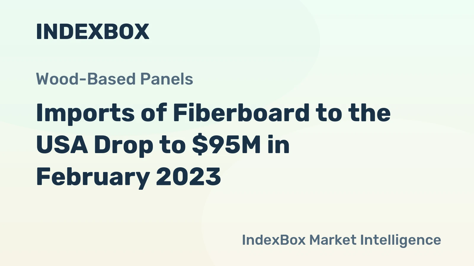 Imports of Fiberboard to the USA Drop to $95M in February 2023