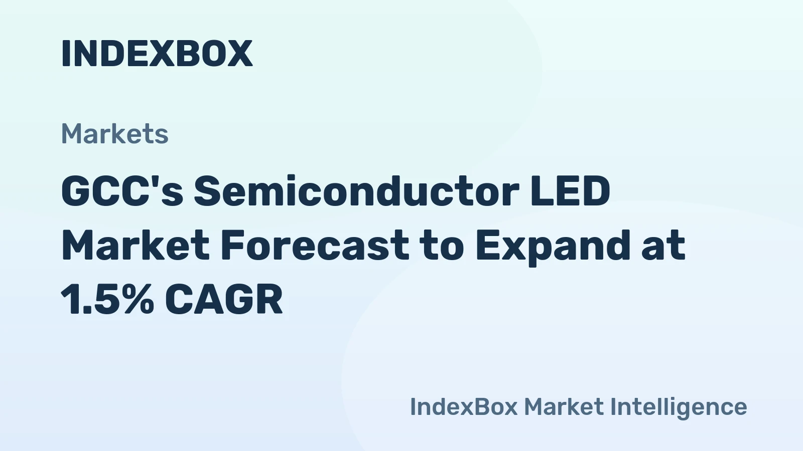 GCC's Semiconductor LED Market Forecast to Expand at 1.5% CAGR