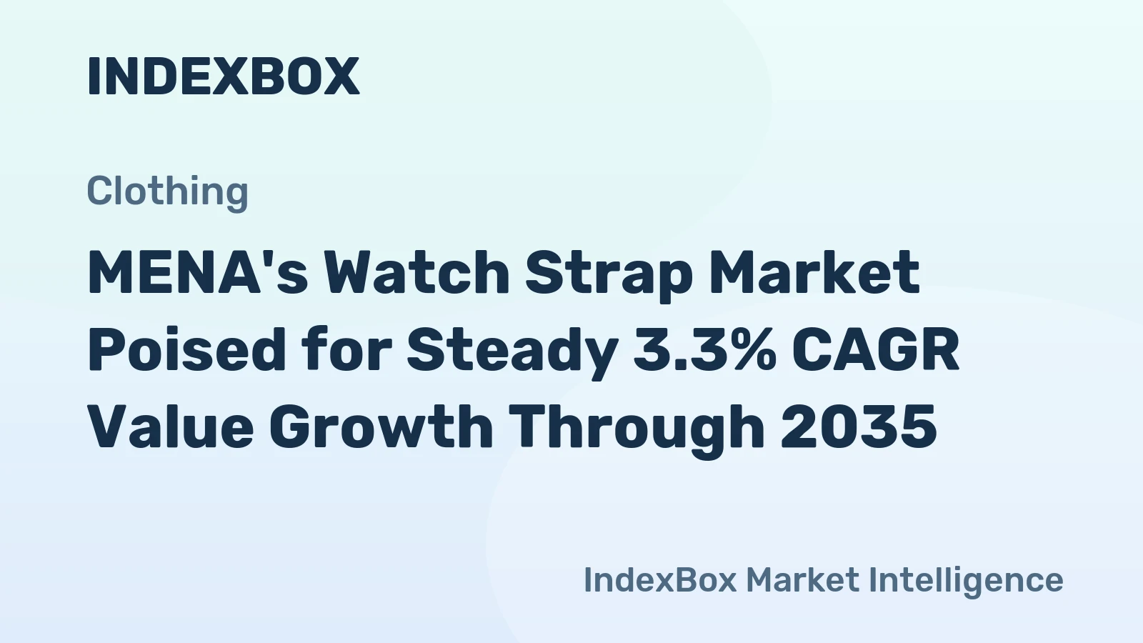 MENA's Watch Strap Market Poised for Steady 3.3% CAGR Value Growth Through 2035