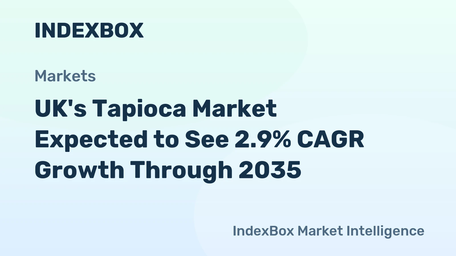 UK's Tapioca Market Expected to See 2.9% CAGR Growth Through 2035