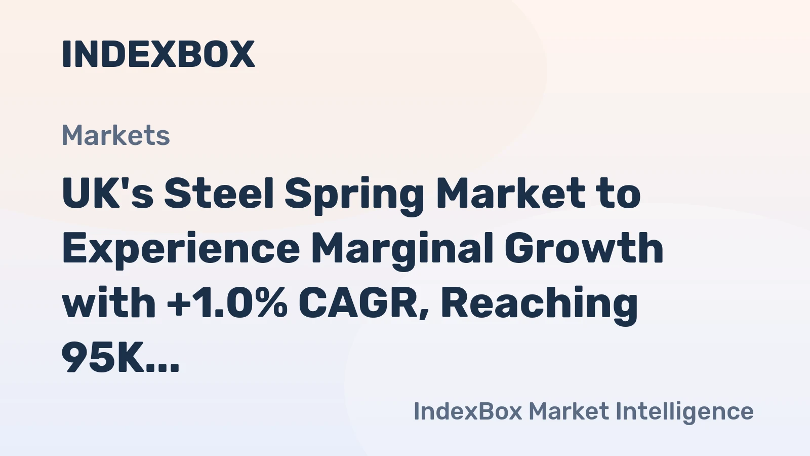 UK's Steel Spring Market to Experience Marginal Growth with +1.0% CAGR, Reaching 95K Tons by 2035