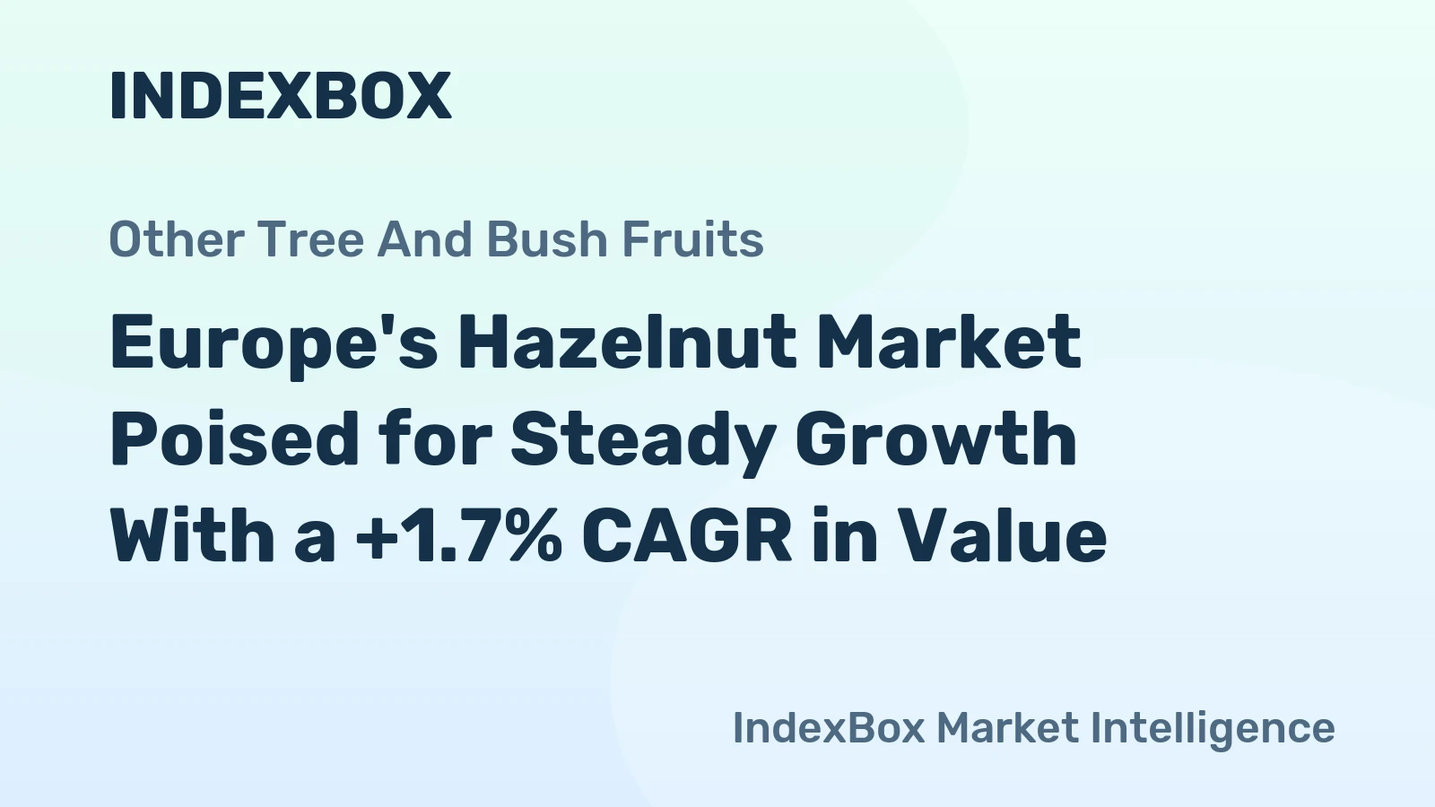 Europe's Hazelnut Market Poised for Steady Growth With a +1.7% CAGR in Value