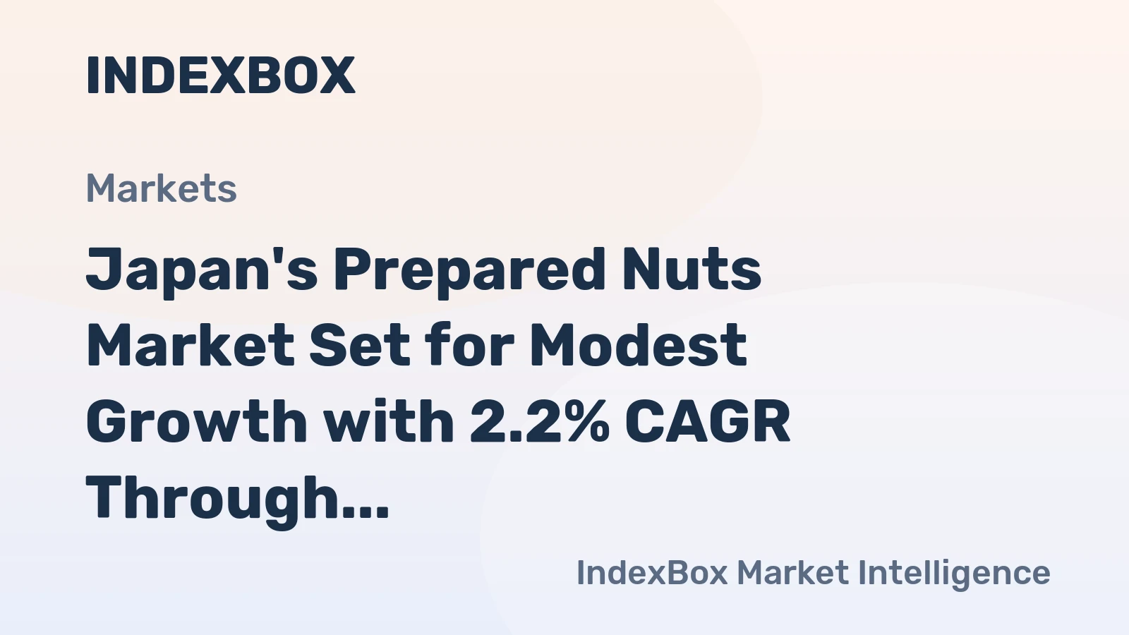 Japan's Prepared Nuts Market Set for Modest Growth with 2.2% CAGR Through 2035