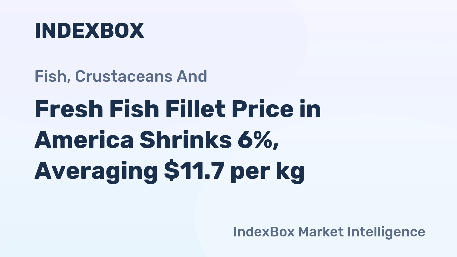 Fresh Fish Fillet Price in America Shrinks 6%, Averaging $11.7 per kg