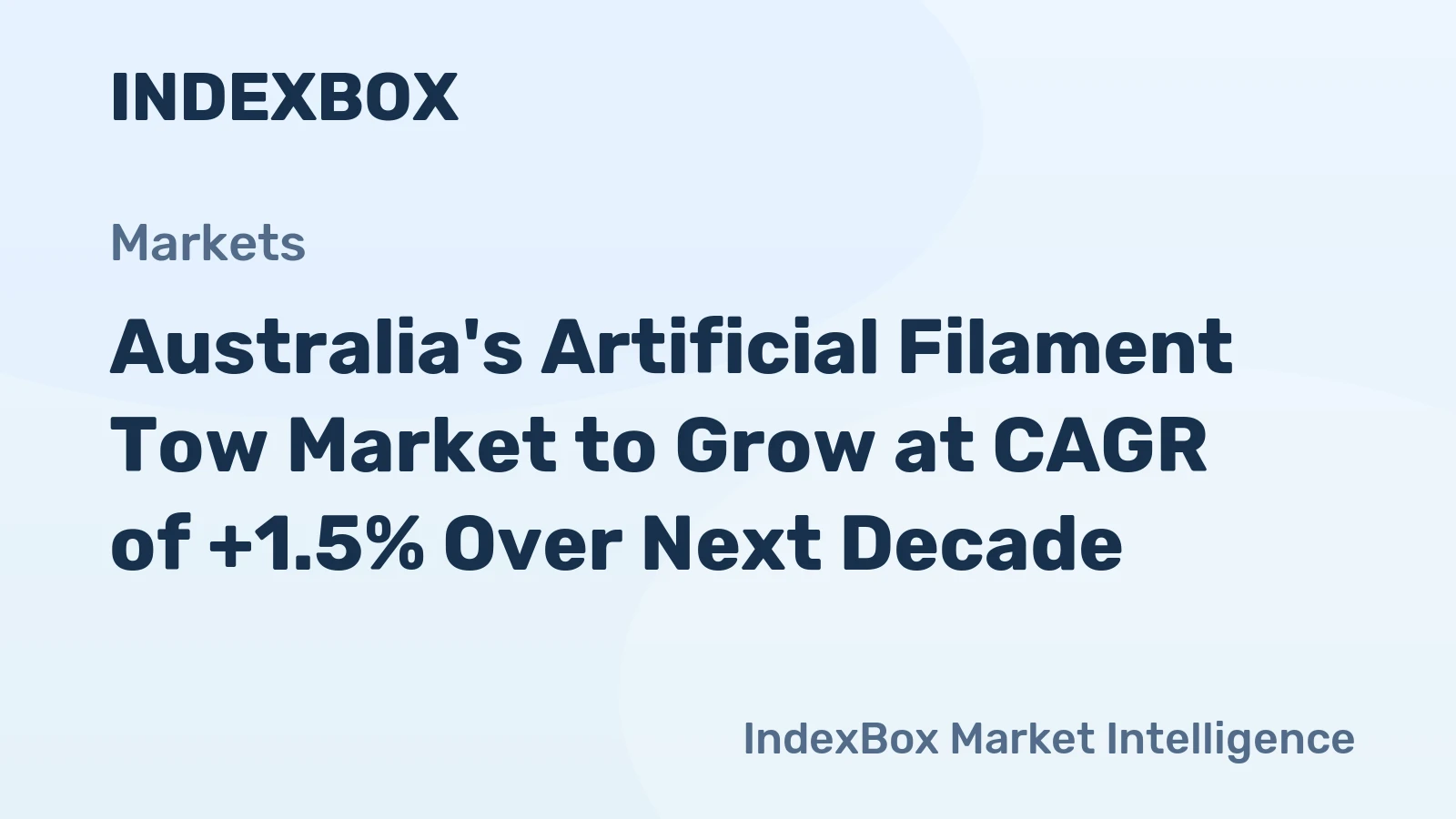 Australia's Artificial Filament Tow Market to Grow at CAGR of +1.5% Over Next Decade