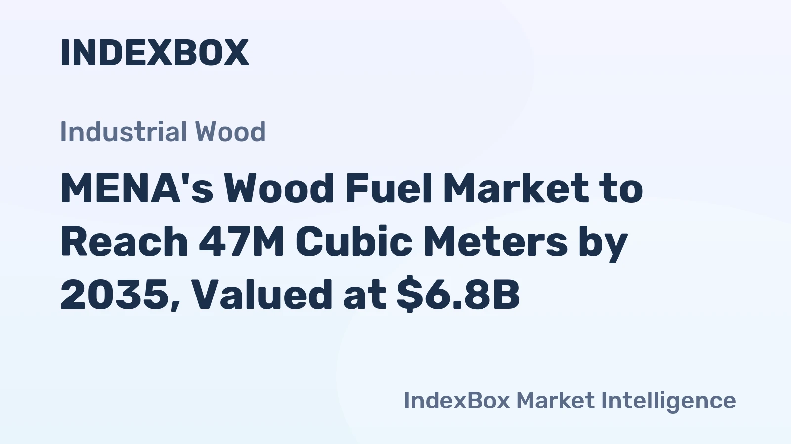 MENA's Wood Fuel Market to Reach 47M Cubic Meters by 2035, Valued at $6.8B