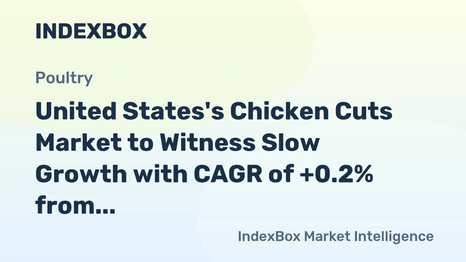 United States's Chicken Cuts Market to Witness Slow Growth with CAGR of +0.2% from 2024-2035, Reaching $6.8B