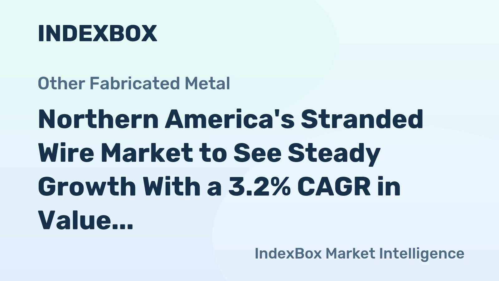 Northern America's Stranded Wire Market to See Steady Growth With a 3.2% CAGR in Value