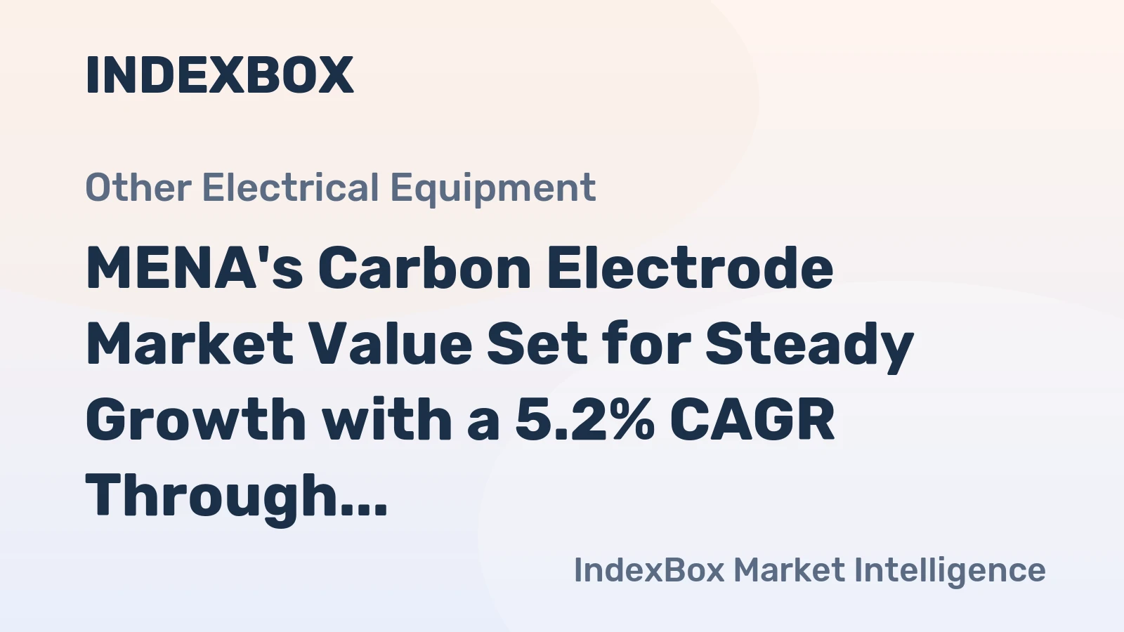 MENA's Carbon Electrode Market Value Set for Steady Growth with a 5.2% CAGR Through 2035