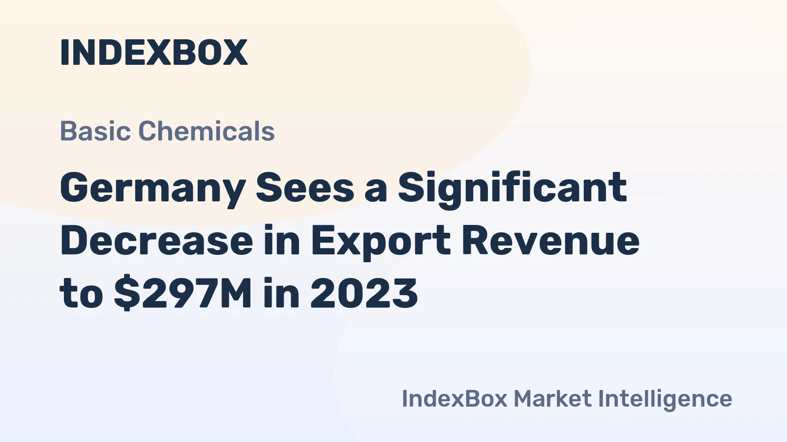 Germany Sees a Significant Decrease in Export Revenue to $297M in 2023