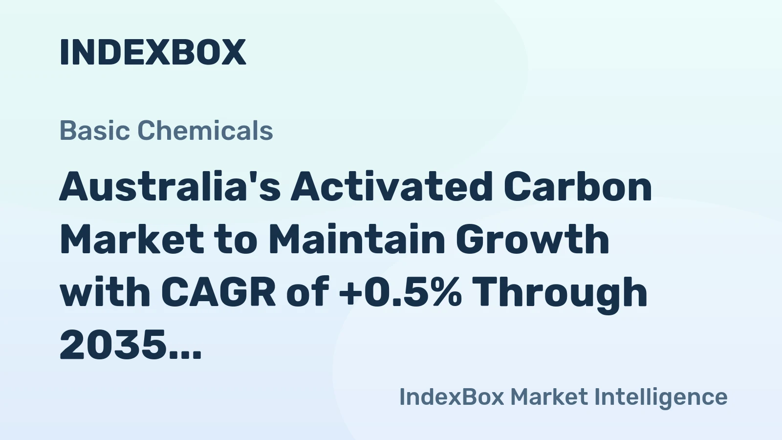 Australia's Activated Carbon Market to Maintain Growth with CAGR of +0.5% Through 2035, Reaching $170M in Value
