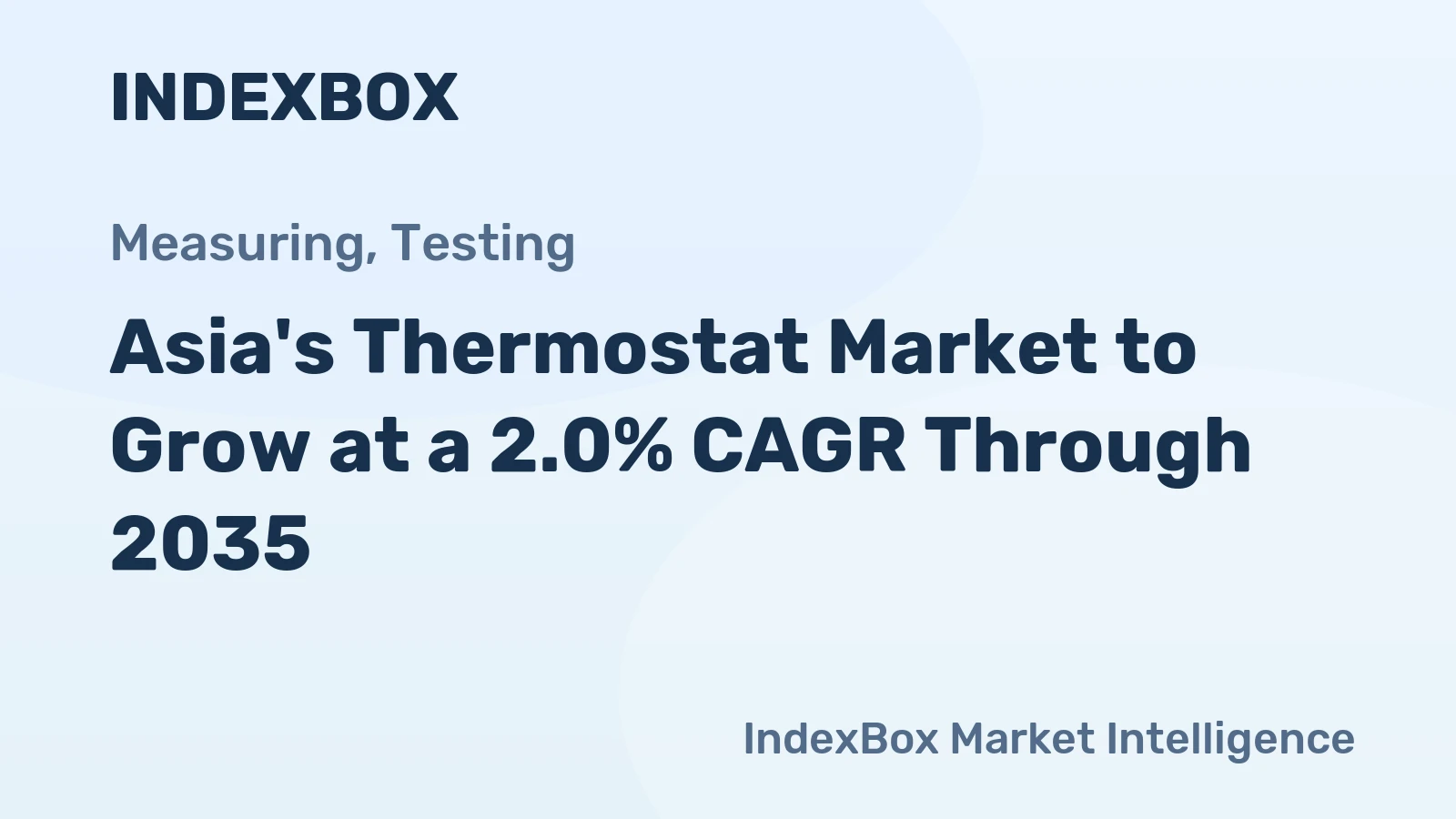 Asia's Thermostat Market to Grow at a 2.0% CAGR Through 2035