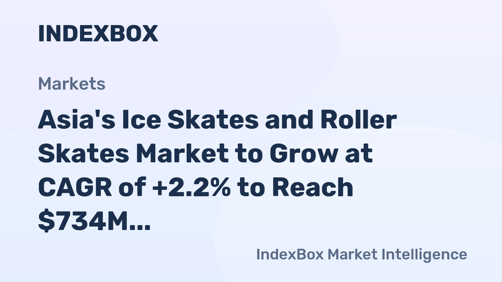 Asia's Ice Skates and Roller Skates Market to Grow at CAGR of +2.2% to Reach $734M by 2035