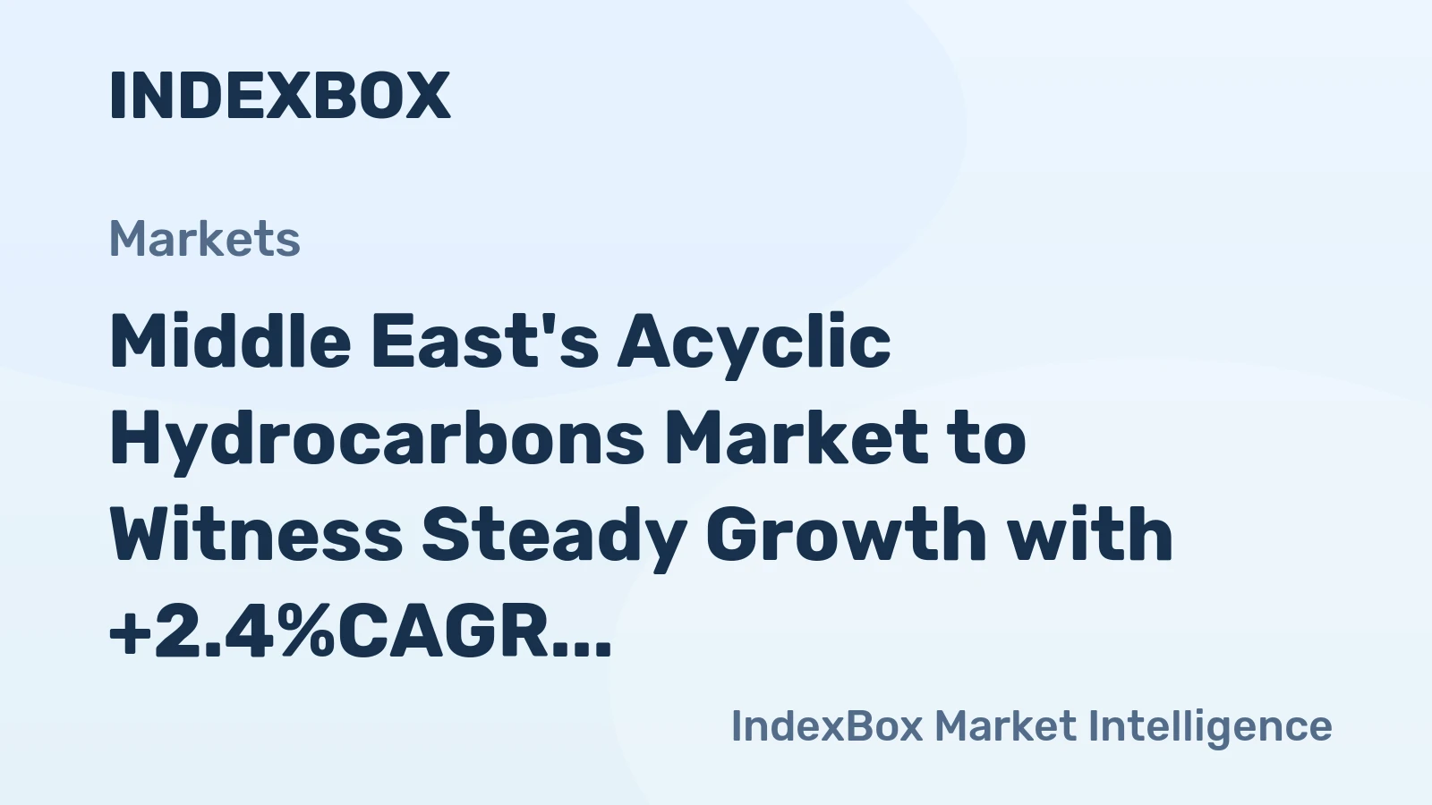 Middle East's Acyclic Hydrocarbons Market to Witness Steady Growth with +2.4%CAGR by 2035, Reaching $18.7B in Value