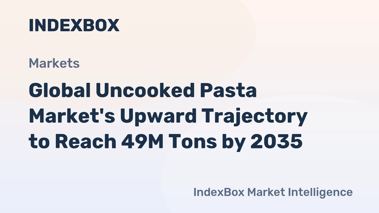 Global Uncooked Pasta Market's Upward Trajectory to Reach 49M Tons by 2035