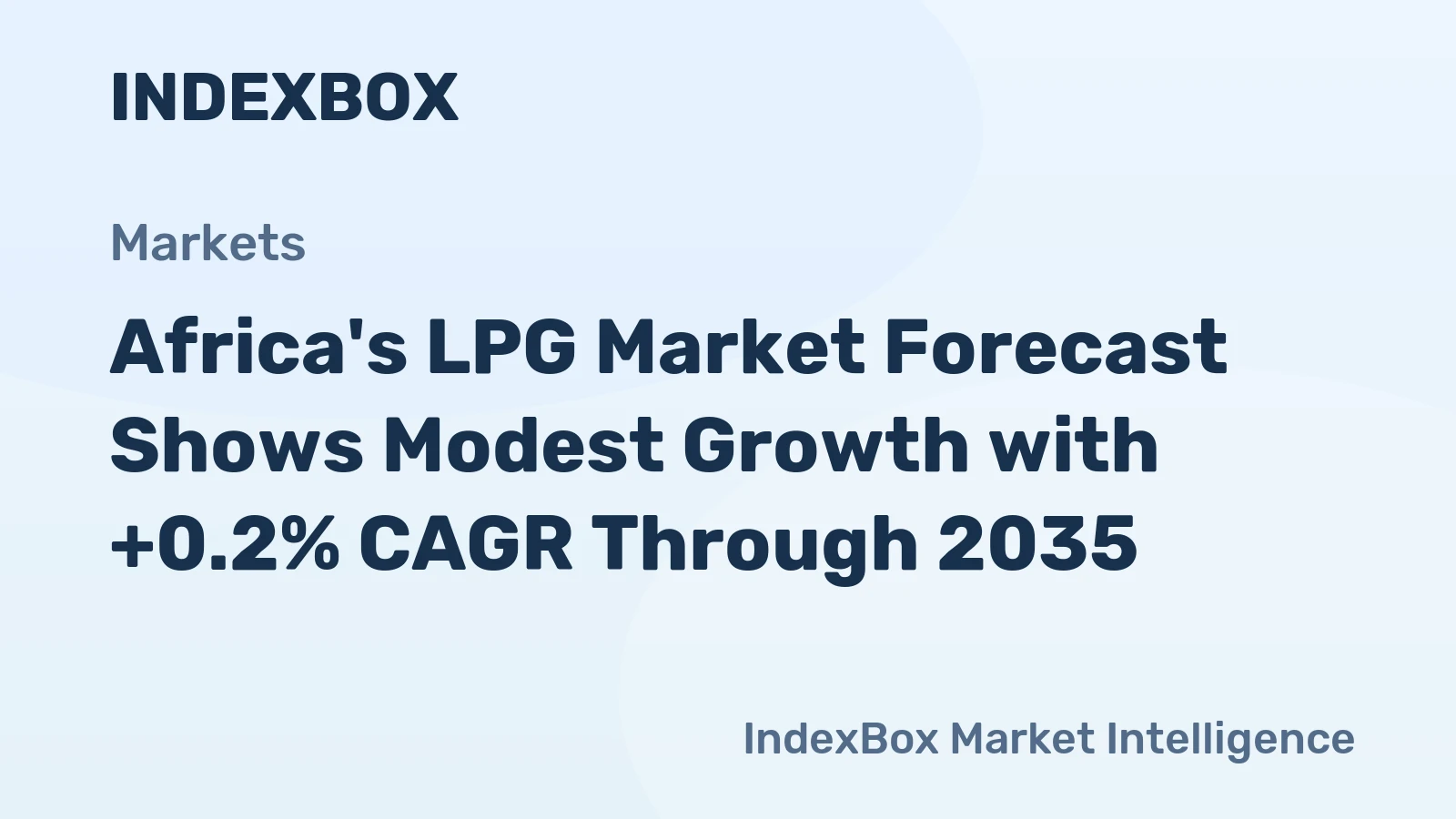 Africa's LPG Market Forecast Shows Modest Growth with +0.2% CAGR Through 2035