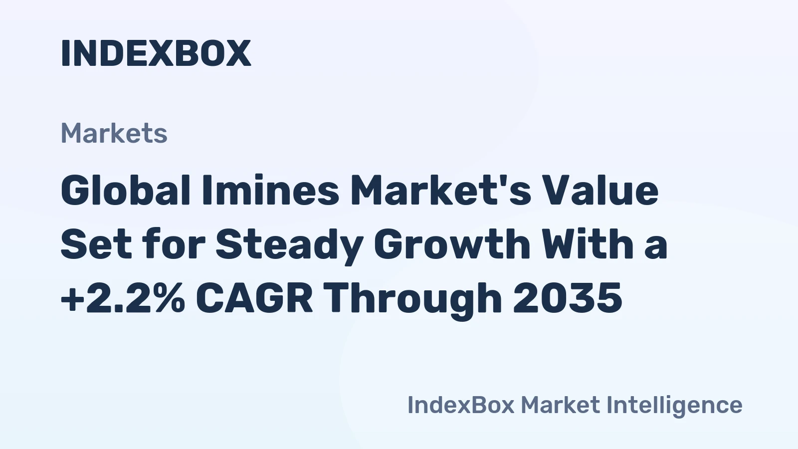 Global Imines Market's Value Set for Steady Growth With a +2.2% CAGR Through 2035