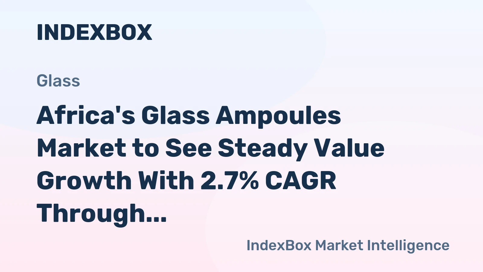 Africa's Glass Ampoules Market to See Steady Value Growth With 2.7% CAGR Through 2035