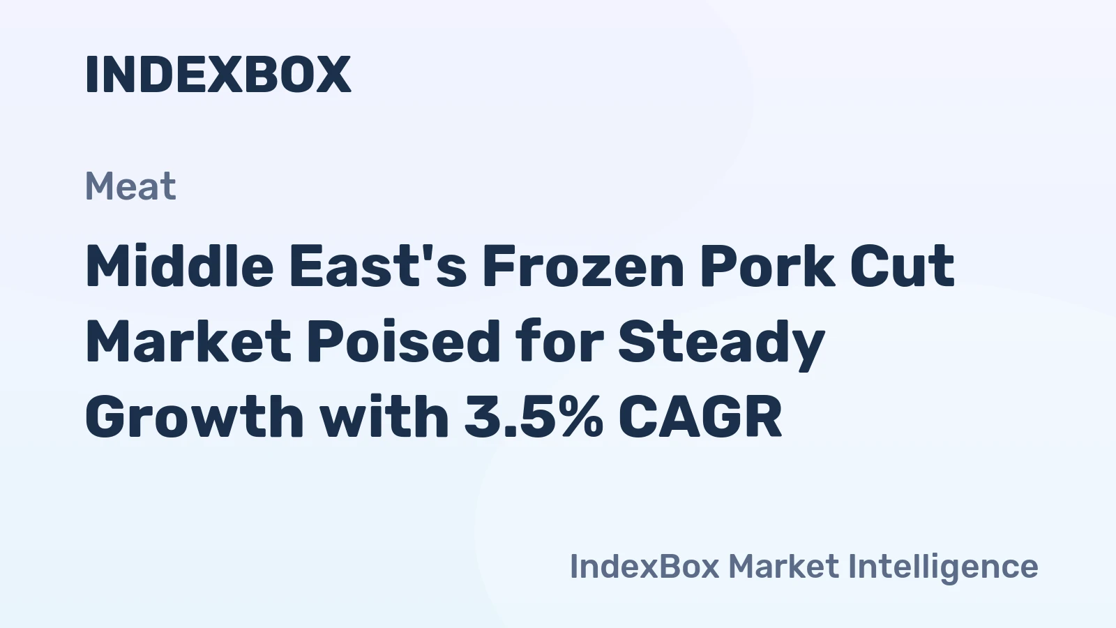 Middle East's Frozen Pork Cut Market Poised for Steady Growth with 3.5% CAGR