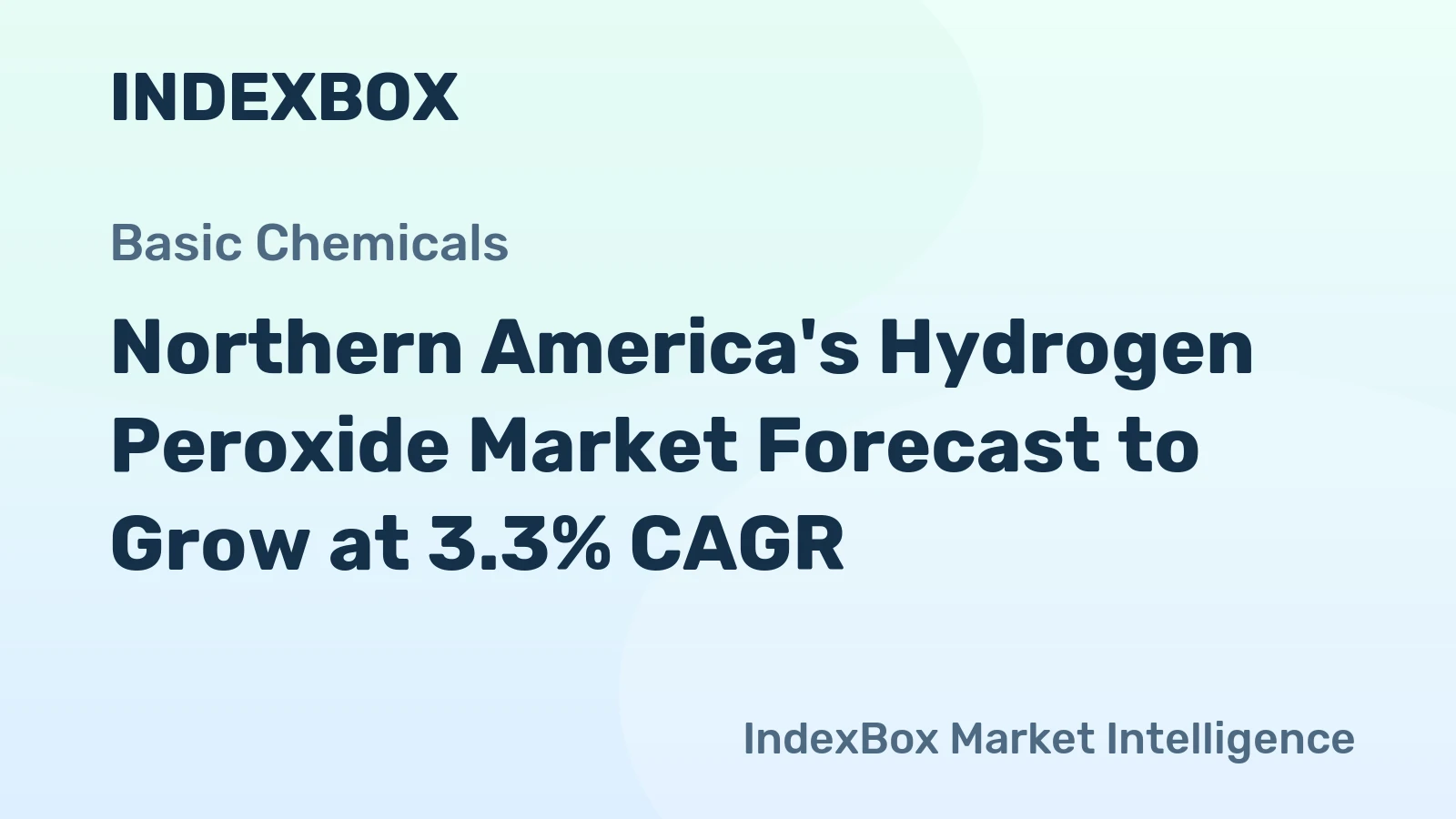 Northern America's Hydrogen Peroxide Market Forecast to Grow at 3.3% CAGR