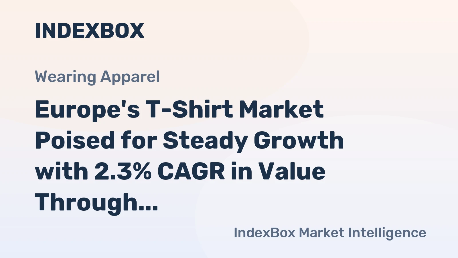 Europe's T-Shirt Market Poised for Steady Growth with 2.3% CAGR in Value Through 2035