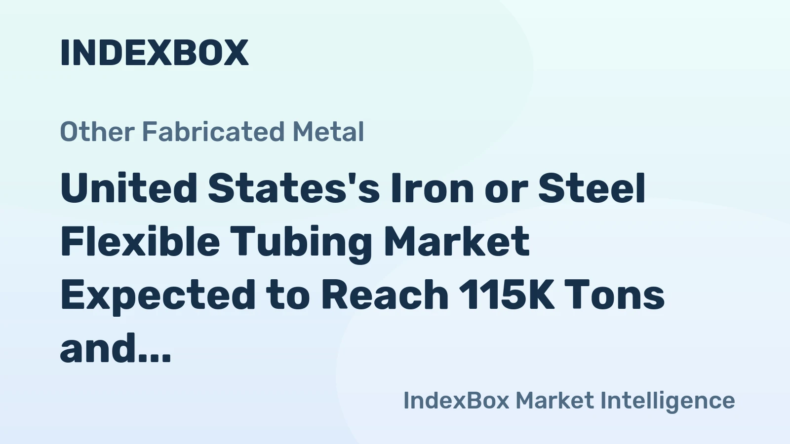 United States's Iron or Steel Flexible Tubing Market Expected to Reach 115K Tons and $3.4B by 2035